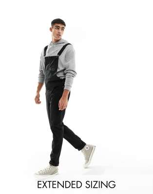 ASOS DESIGN - Salopette ajustée - Noir | ASOS