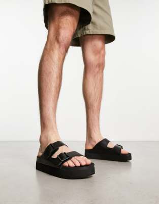 ASOS DESIGN - Sandales chunky avec deux brides en imitation cuir | ASOS