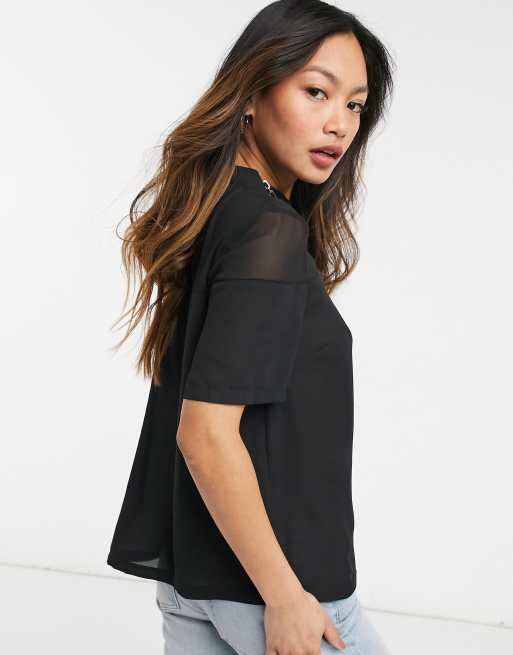 36％割引ブラック系,FREE SIZE贅沢 Shear high neck tops その他 トップスブラック系FREE SIZE-OTA ...