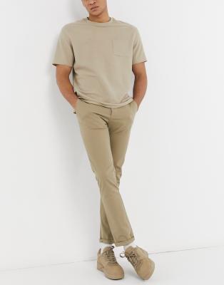 ASOS DESIGN skinny chinos in beige | ASOS