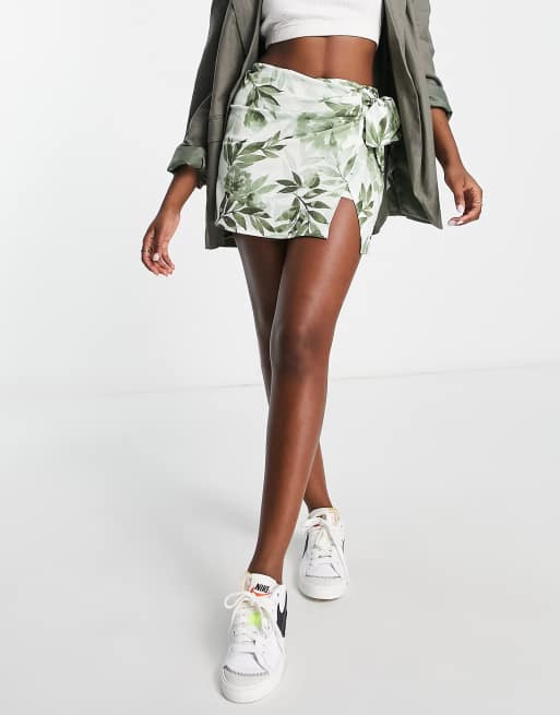 ASOS DESIGN skort in cheesecloth in floral | ASOS