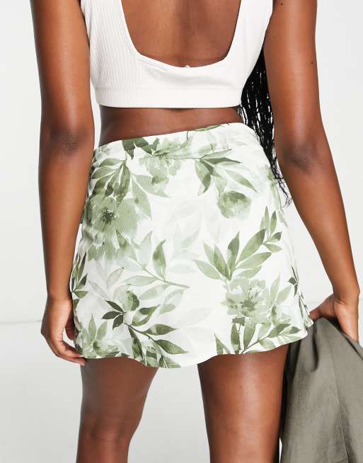 ASOS DESIGN skort in cheesecloth in floral | ASOS