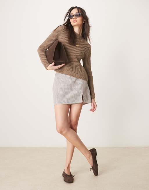 ASOS DESIGN skort in mini plaid | ASOS