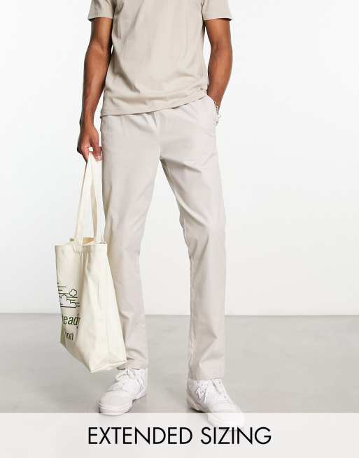 ASOS DESIGN slim chinos in light gray | ASOS