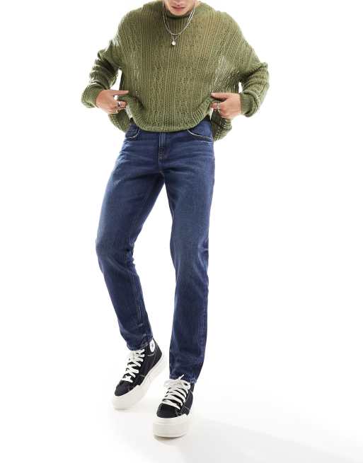 ASOS DESIGN slim jeans in dark wash blue | ASOS