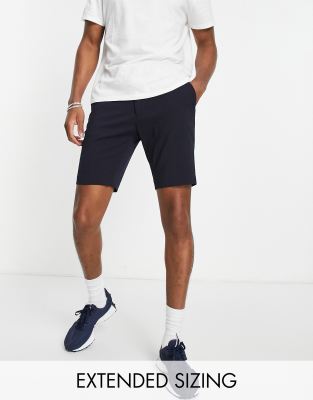 ASOS DESIGN slim smart shorts in navy | ASOS