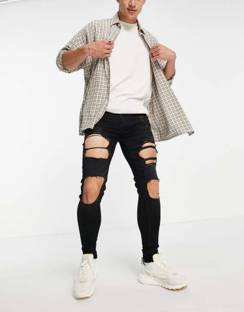 Ripped Jeans for Men | Men's Black Ripped Jeans | ASOS