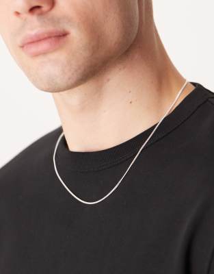 ASOS DESIGN sterling silver chain necklace in silver | ASOS
