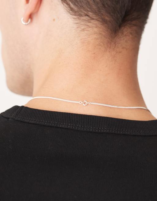 ASOS DESIGN sterling silver chain necklace in silver | ASOS