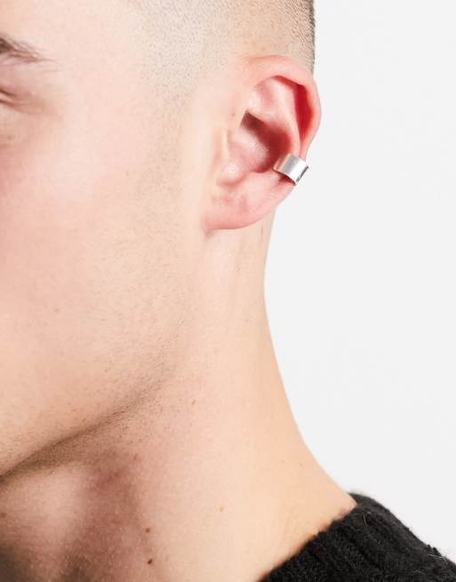 ASOS DESIGN sterling silver ear cuff in silver | ASOS