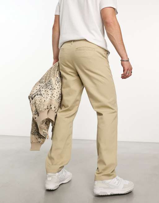 ASOS DESIGN straight chinos in stone | ASOS