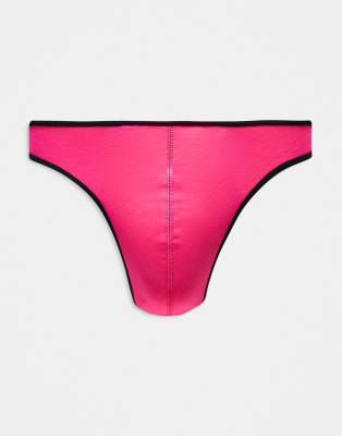 ASOS DESIGN - String à doublure noire - Rose | ASOS