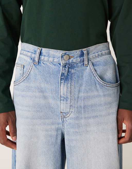 ASOS DESIGN super baggy fit jeans with turn up hem | ASOS