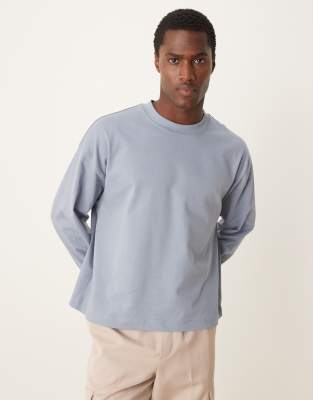 ASOS DESIGN super heavyweight oversized boxy long sleeve t-shirt in ...