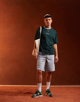 ASOS DESIGN super long length denim jorts in light wash blue | ASOS