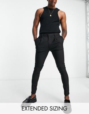 ASOS DESIGN super skinny smart joggers in black | ASOS