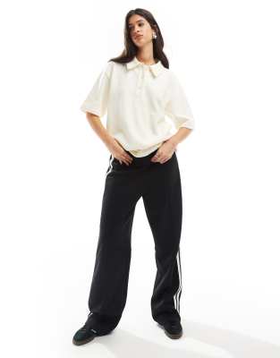 ASOS DESIGN supersoft oversized polo in winter white | ASOS