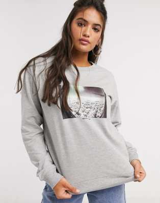 ASOS DESIGN sweatshirt with out of office motif | ASOS