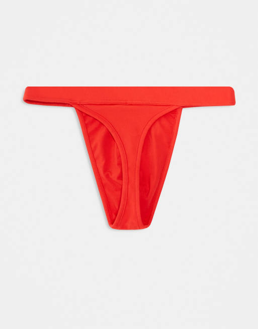 ASOS DESIGN swim thong in red | ASOS