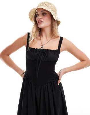 ASOS DESIGN – Szydełkowany słomkowy kapelusz typu bucket w naturalnym kolorze | ASOS