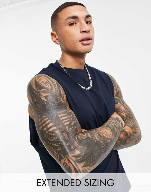 Asos Design T Shirt Décontracté Sans Manches Avec Emmanchures Larges