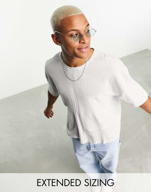 ASOS DESIGN - T-shirt oversize color block côtelé | ASOS