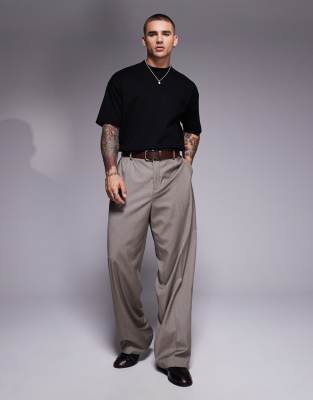 ASOS DESIGN - T-shirt oversize en maille interlock de qualité supérieure - Noir | ASOS