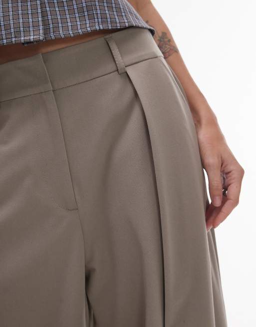 ASOS DESIGN tailored cocoon pants in neutral | ASOS