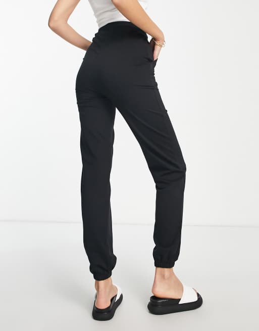 ASOS DESIGN Tall basic slim trackies in black | ASOS