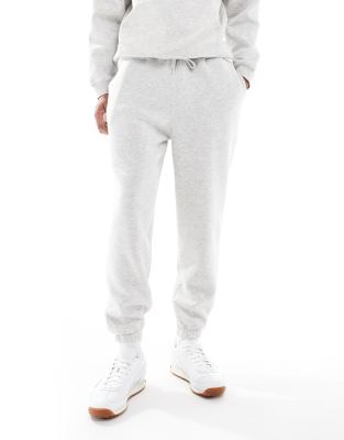 ASOS DESIGN tapered fit trackies in light grey (part of a set) | ASOS