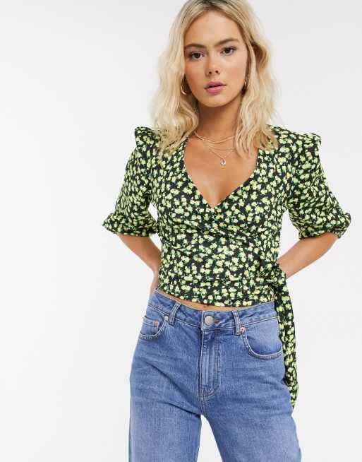ASOS DESIGN - Top cache-cœur imprimé petits motifs | ASOS
