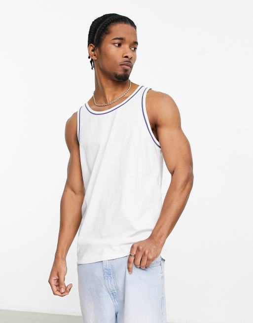 Asos Design Trägertop In Weiß Mit U Ausschnitt Asos