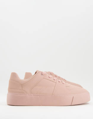 ASOS DESIGN trainers in pink with chunky sole | ASOS