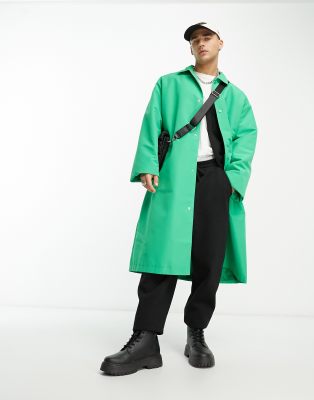 ASOS DESIGN - Trench-coat oversize - Vert | ASOS