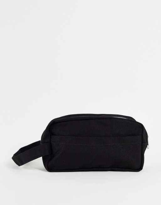 Asos Design Trousse De Toilette En Toile Noir Asos