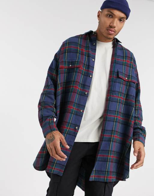 Asos Design Übergroßes Kariertes Hemd Im Stil Der 90er Asos