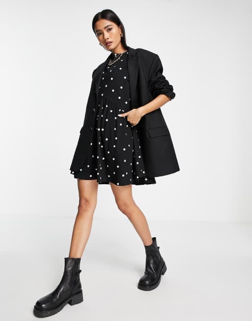 Asos Design Übergroßes Mini Hängerkleid Mit Tief Angesetzter Taille