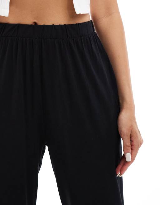ASOS DESIGN ultimate jersey trackie pants in black | ASOS