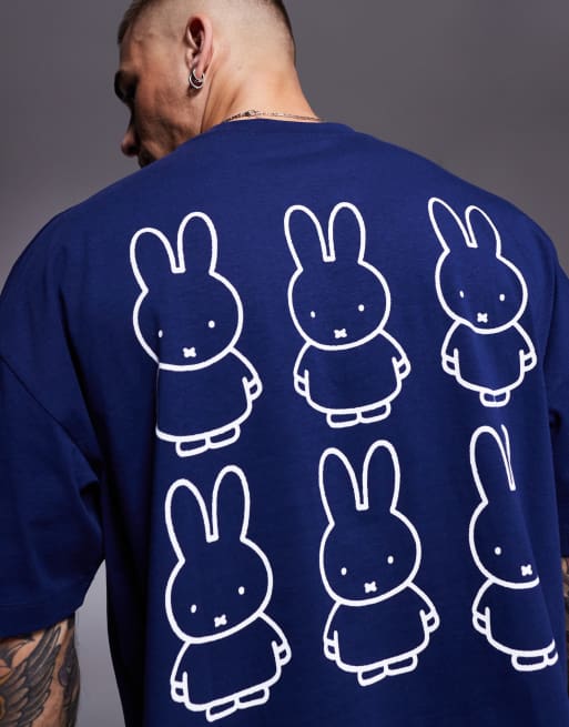 ASOS DESIGN unisex boxy oversized license t-shirt with Miffy prints in ...