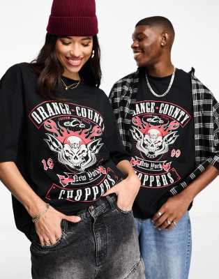 ASOS DESIGN unisex oversized license t-shirt with Chopper graphic in ...