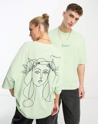 ASOS DESIGN unisex oversized license t-shirt with Picasso print in ...