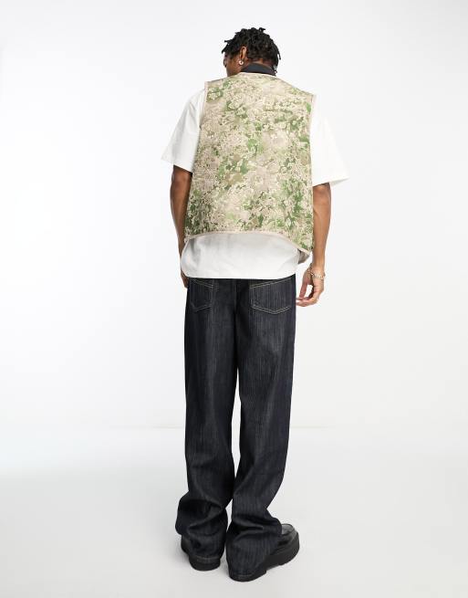 ASOS DESIGN utility vest in camo print | ASOS