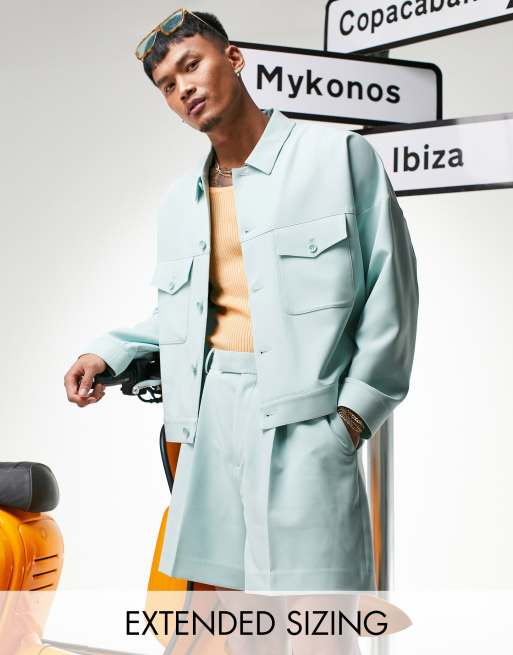 Asos Design Veste Style Camionneur Densemble Coupe Courte Et