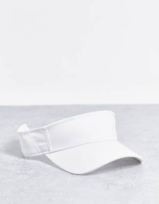 ASOS DESIGN visor cap in white | ASOS