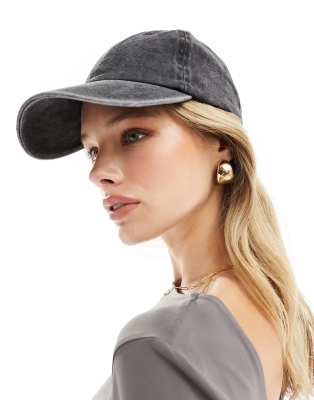 ASOS DESIGN washed cap in black | ASOS