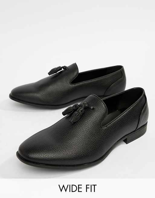ASOS DESIGN Wide Fit tassel loafers in black | ASOS ASOS DESIGN Wide Fit tassel loafers in black | ASOS