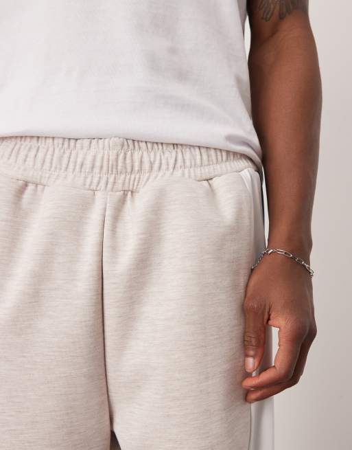 ASOS DESIGN wide leg trackies with colourblock side panels in grey | ASOS
