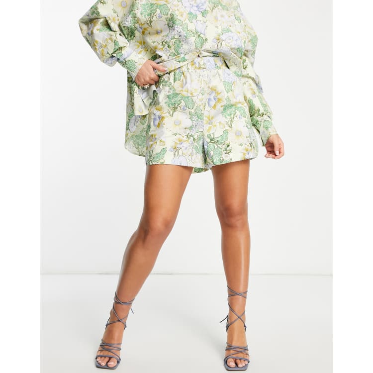 Womens Floral Shorts Tie Waist - kafoholicarke.rs