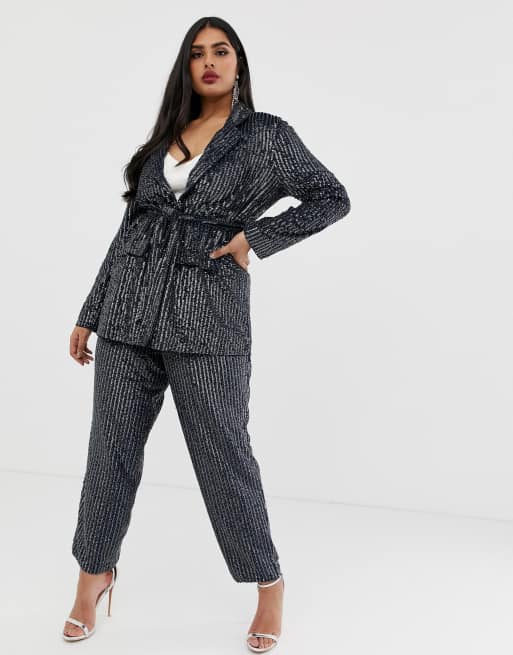 Never Pay Full Price for Asos Edition Curve Embellished Blazer