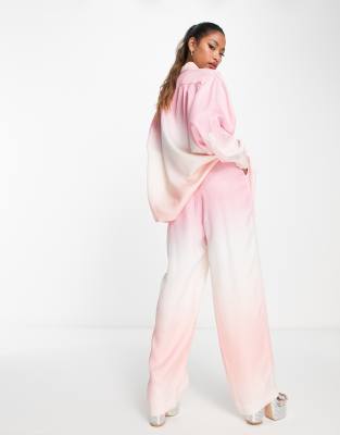 ASOS EDITION trousers in pink ombre | ASOS